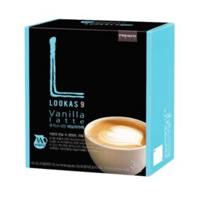 french cafe namyang lookas 9 vanilla latte coffee (507g/16.9g x 30sticks)