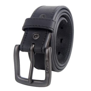 levi's men's casual leather belt, matte black, x-large (42-44)