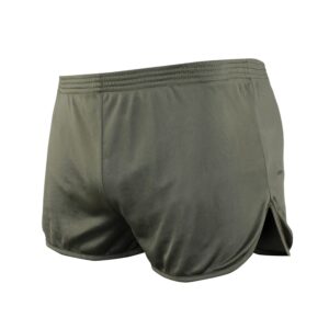 condor mens running shorts, olive drab, small us