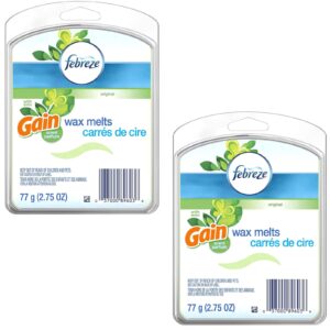 febreze wax melts air freshener with gain original (1 count, 2.75 oz) ( pack of 2)