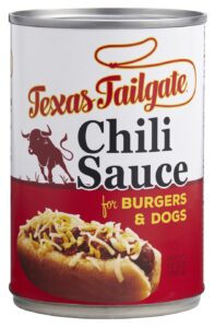 texas tailgate chili sauce - mild - 1 case of 12 - 10 oz cans