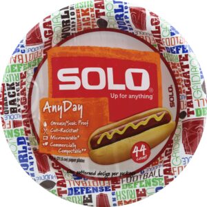 solo 8 3/4 all occasion paper plates, 44 count