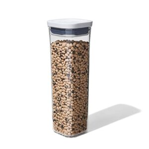 oxo good grips pop container - airtight food storage - 0.8 qt for snack and more