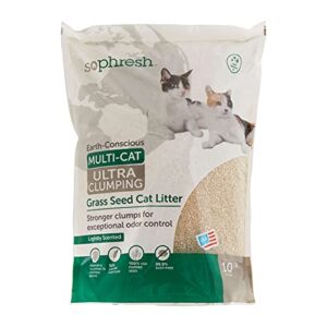 so phresh extreme clumping scented grass seed cat litter, 10 lbs.