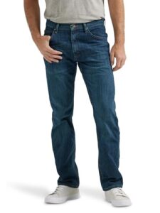 wrangler authentics men's classic 5-pocket regular fit jean, twilight flex, 30w x 36l