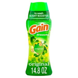 gain fireworks in-wash scent booster beads, original, 14.8 oz