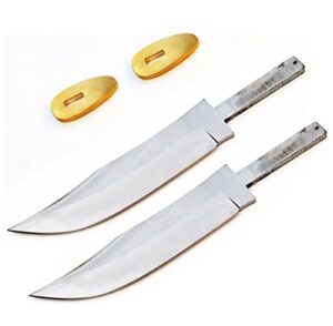 whole earth supply 420 stainless steel knife (420 stainless steel, pair of 4 inch skinning blades)