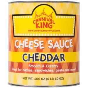 tabletop king #10 can cheddar cheese sauce - 6/case