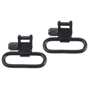 detroit leather shop 1.25 inch tri-lock sling swivels all metal (four choices) (black)