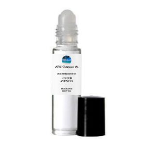 aventus for men type hypoallergenic pure perfume body oil roll on 1/3oz (10ml) cps fragrance co. impression made with pure essential oils + organic fractionated coconut oil