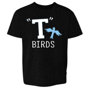 pop threads t birds tbird gang logo retro 50s 60s cosplay baby toddler kids girl boy t-shirt black 3t