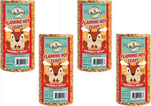 mr. bird flaming hot feast small cylinder (pack of 4)