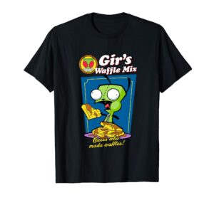 invader zim: gir's waffle mix graphic t-shirt t-shirt