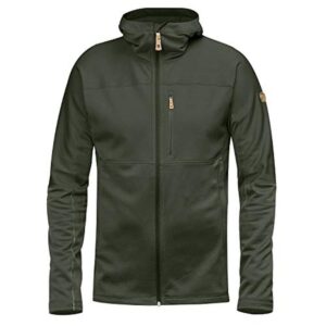 fjallraven abisko trail fleece jacket - men's deep forest large