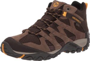 merrell mens alverstone mid waterproof hiking shoe, merrell stone, 11.5 us