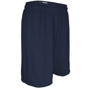 game gear pt-4779-cb men's 9" performance tech cross training short w/drawcord (large, navy)