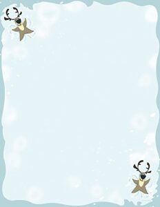 great papers! reindeer snow angel holiday letterhead, 8.5" x 11", 80 sheets (2018022)