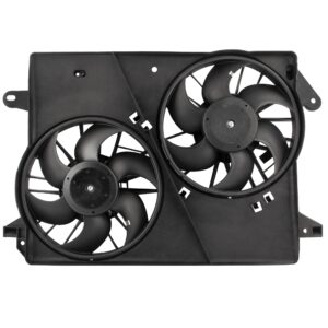 boxi 620-039 5137714aa dual engine cooling fan assembly fit for dodge challenger 2008-2010 for chrysler 300 2005-2010 charger 2006-2010 magnum 2005-08