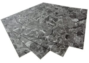 roserosa peel and stick engineered pvc tiles marble granite pattern durable vinyl flooring (eck-303 : square 4 tiles)