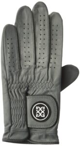 gfore 2019 collection golf glove, worn on left hand, charcoal- large