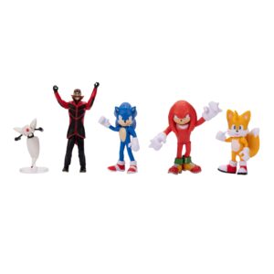 sonic the hedgehog, sonic 2 movie action figure set