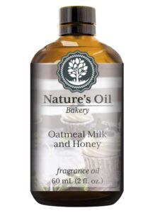 oatmeal milk and honey fragrance oil (60ml) for diffusers, soap making, candles, lotion, home scents, linen spray, bath bombs, slime