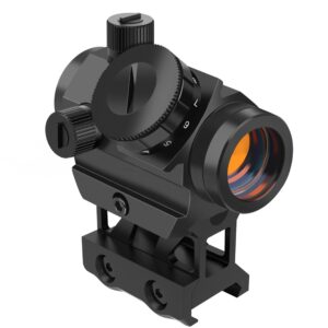 feyachi red dot sight 4 moa red dot gun sight rifle scope with 1 inch riser mount