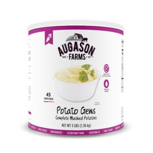 augason farms potato gems complete mashed potatoes 3 lbs no. 10 can pack of 3 cans 3-pack (no. 10 can)