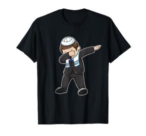 bar mitzvah dabbing jewish boy funny hanukkah gift t-shirt