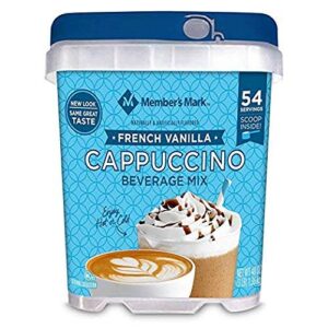 member's mark french vanilla cappuccino beverage mix 3 packs (48 oz each) quality you can taste