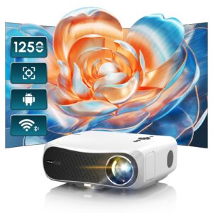 mini wifi bluetooth projector for phone,portable video projector kids gift,smart lcd projector full hd 1080p supported,small outdoor home movie projector with android os/hdmi/usb for tv stick/ps5/dvd