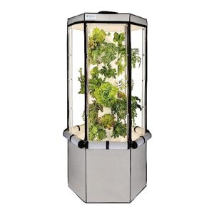 aerospring indoor hydroponic growing system 2.0 – grow 27 lettuce, vegetable, herb & fruiting plants | includes grow tent, 150w led grow lights, fan & wheels for indoor gardening