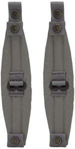 fjällräven kånken mini shoulder pads - 100% polyester - hook-and-loop - snap button strap super grey one size one size