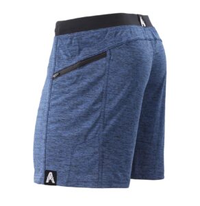 anthem athletics hyperflex 7 inch men's workout shorts - zipper pocket short for running, athletic & gym training - iron navy g2 - medium