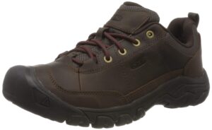 keen men's targhee 3 oxford casual hiking shoes, dark earth/mulch, 8.5