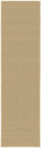 garland rug medallion area rug, 2-feet by 12-feet, tan