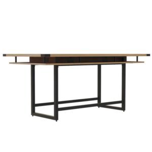 safco mirella conference table, standing-height, 8 ft