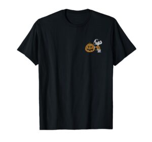 peanuts halloween cool pumpkin snoopy t-shirt