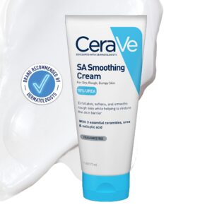 cerave sa smoothing cream for dry, rough, bumpy skin, 10% urea, 6.3 oz, fragrance free