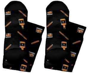 whiskey related gifts whiskey socks for men and women celebration socks 1-pair novelty crew socks