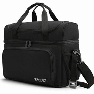 tourit insulated cooler bag 36-cans large lunch cooler travel cooler 28l soft sided cooler bag for men women to picnic, camping, beach, work