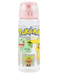 pokemon pikachu character's sports girls plastic water drinks bottle cup