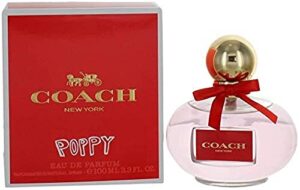 coach poppy eau de parfum - long lasting fragrance with notes of mandarin, gardenia & sandalwood - floral & fruity - 3.0 fl. oz.