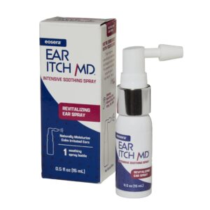 eosera® ear itch md® - ear drops for itchy ears | dry ear relief | soothing spray | moisturizing formula | allergies, eczema, dermatitis, psoriasis, perimenopause, menopause, hearing aids