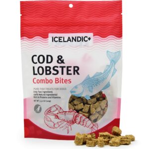 icelandic+ cod & lobster combo bites dog treat 3.0-oz bag