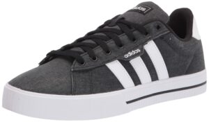 adidas men's daily 3.0 skate shoe, core black/cloud white/core black, 8