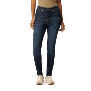 levi strauss signature gold women's totally shaping high rise skinny jeans (standard and plus), sea and sky, 14 short