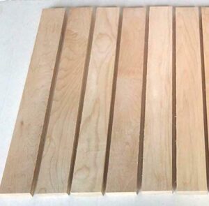 woodchucks wood maple 3/4 inch x 2 inch x 16 inch solid hardwood lumber as cutting board wood (6 pack)