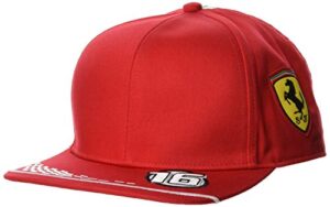 fuel for fans unisex formula 1 scuderia ferrari 2020 team cap, charles leclerc, red, one size