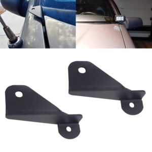 wsays upper hood ditch side pillar light pod mount bracket compatible with jeep grand cherokee zj 4wd/2wd 1993-1998